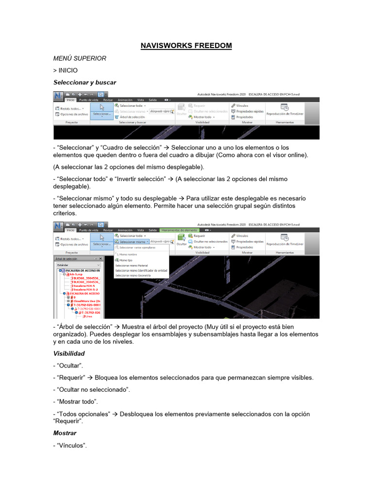 NAVISWORKS FREEDOM Tutorial | PDF | Tecnología