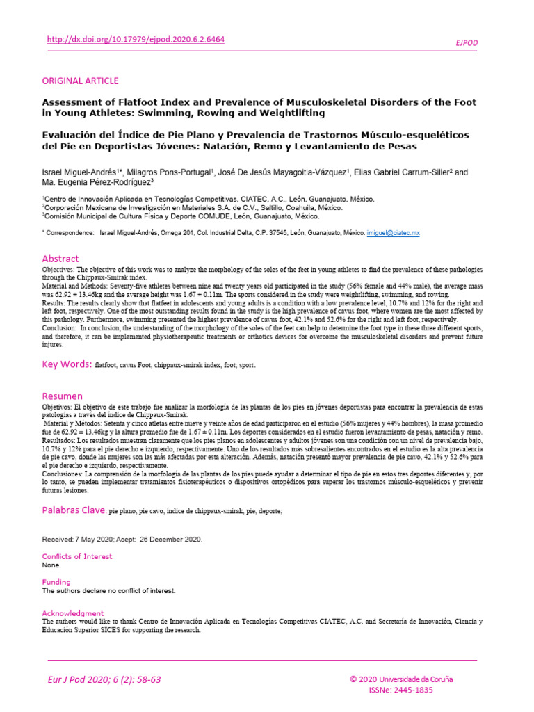 Pie Plano | PDF | Foot | Limbs (Anatomy)