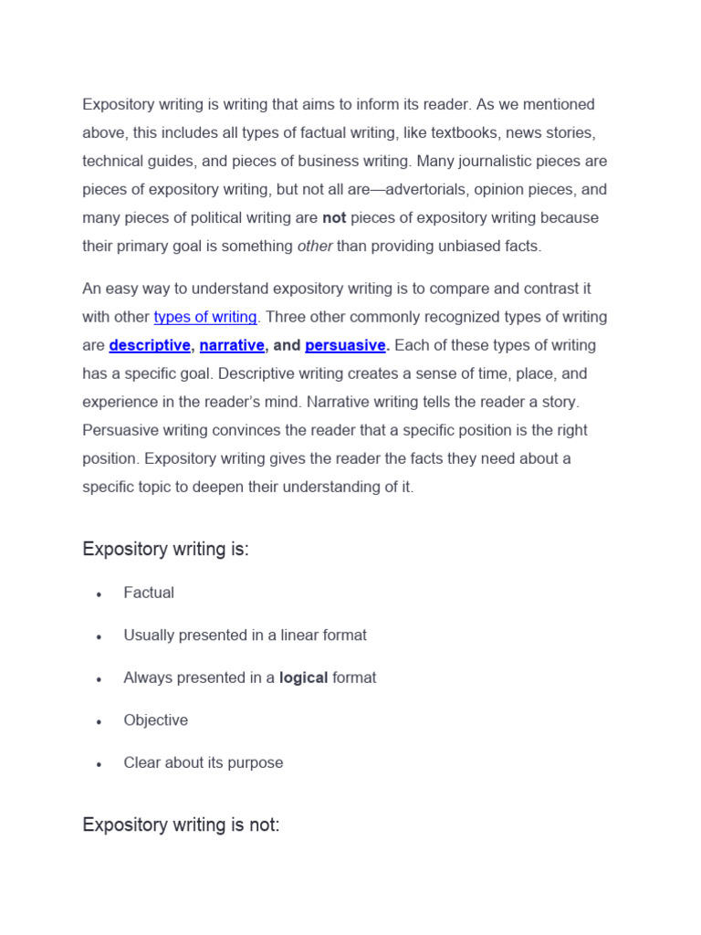 Expository Writing | Download Free PDF | Human Communication | Cognition