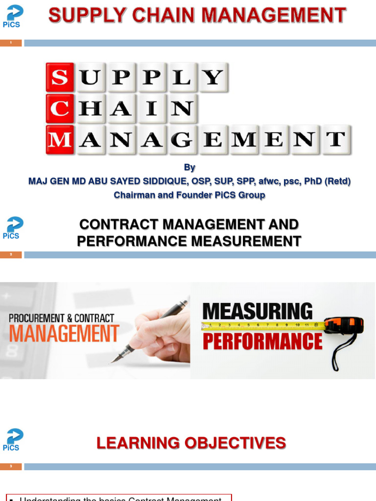 Lec-9-Contract Management and Performance Measurement | PDF | Supply ...