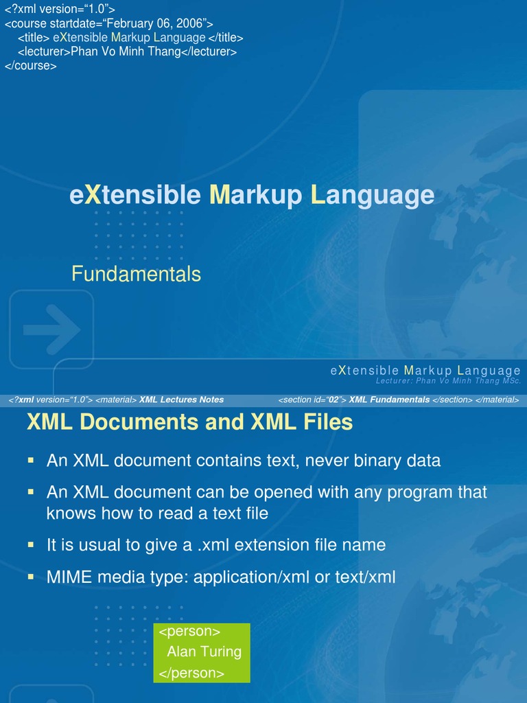 02 - XML - Fundamentals | PDF | Xml | Html Element