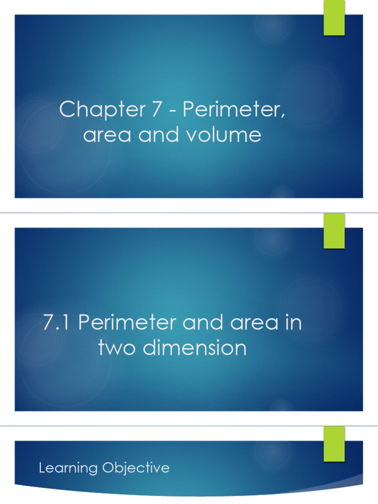 Perimeter, Area, and Volume Basics | PDF