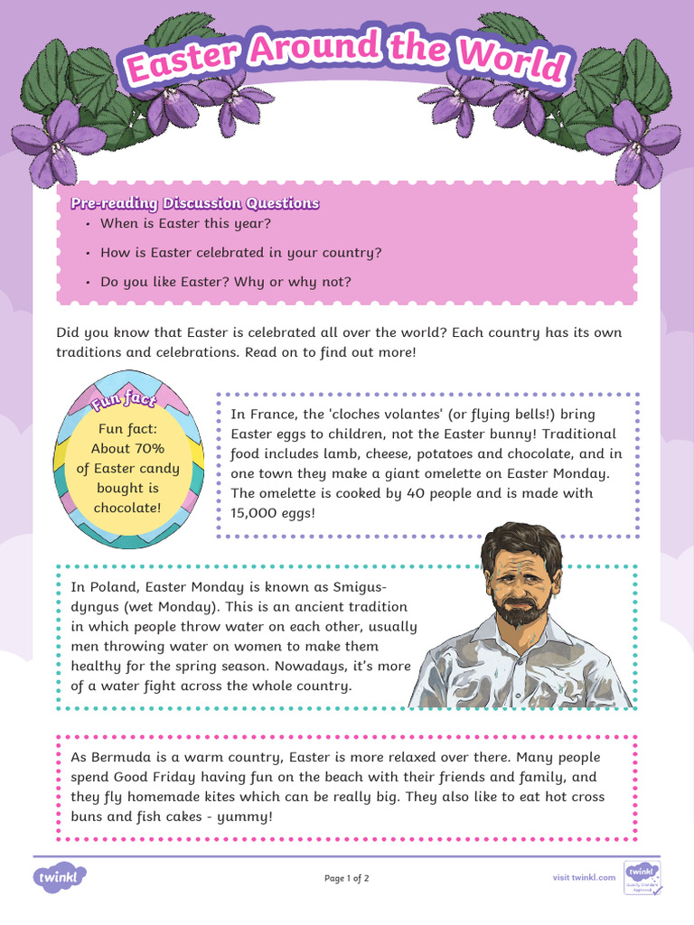 T 1673946516 Esl Easter Around The World Reading Comprehension For ...