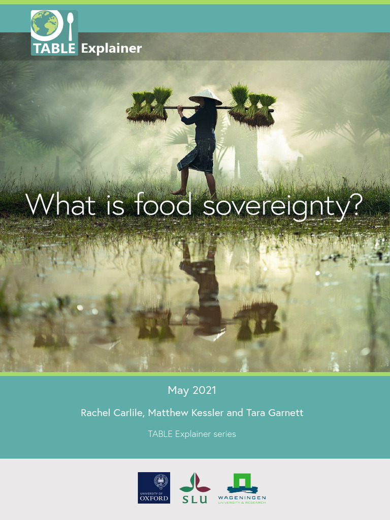 TABLE Explainer - What Is Food Sovereignty - Final - 0 | PDF | Food ...