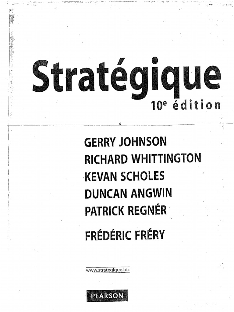 Strategique - Johnson Et Al | PDF