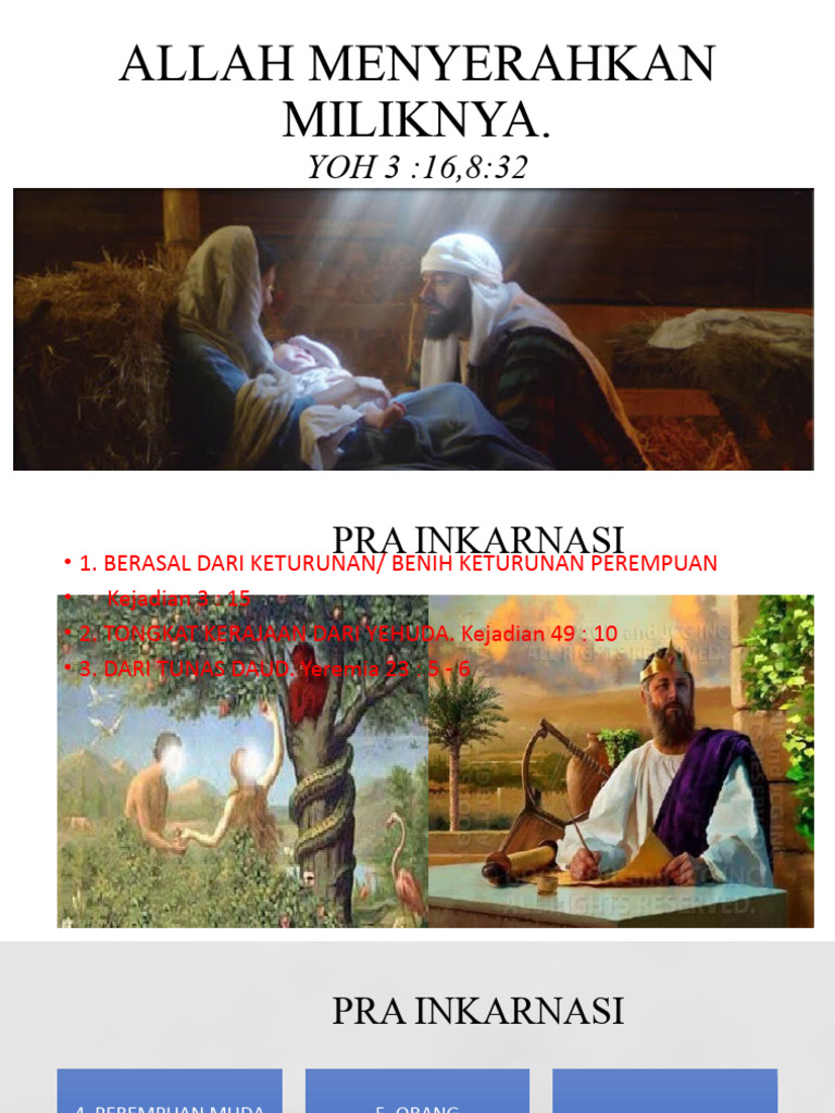 Inkarnasi Yesus: Penggenapan Nubuat | PDF | Agama & Spiritualitas
