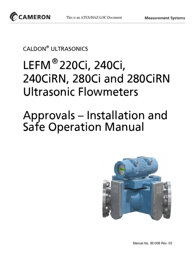 IB1008 Rev 03 - LEFM 2xxci Installation & Safe Operation Manual | PDF ...