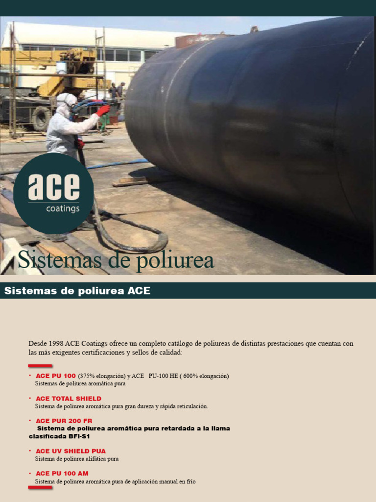 Ventajas y Aplicaciones de Poliurea ACE | PDF | Hogar, jardinería y bricolaje | Informática