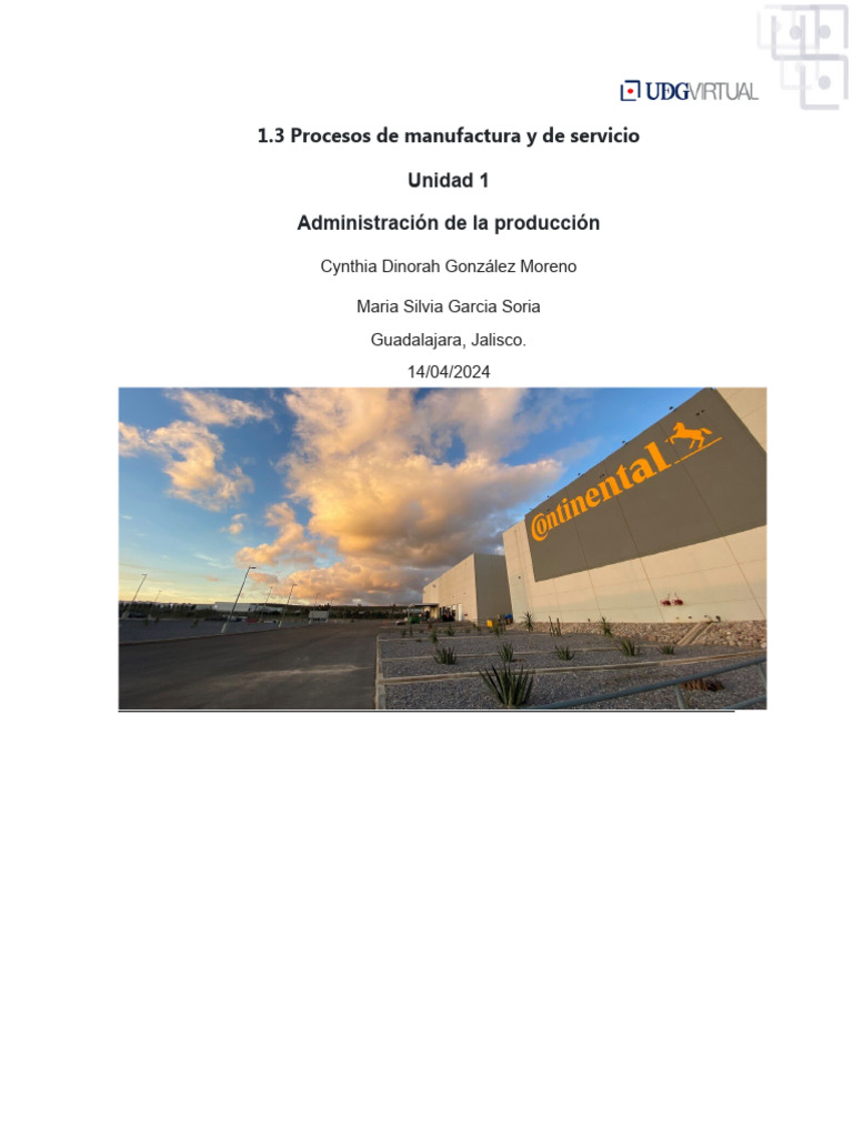 Formato U1 - A3 - Procesos de Manufactura y de Servicio | Descargar gratis PDF | Placa de ...