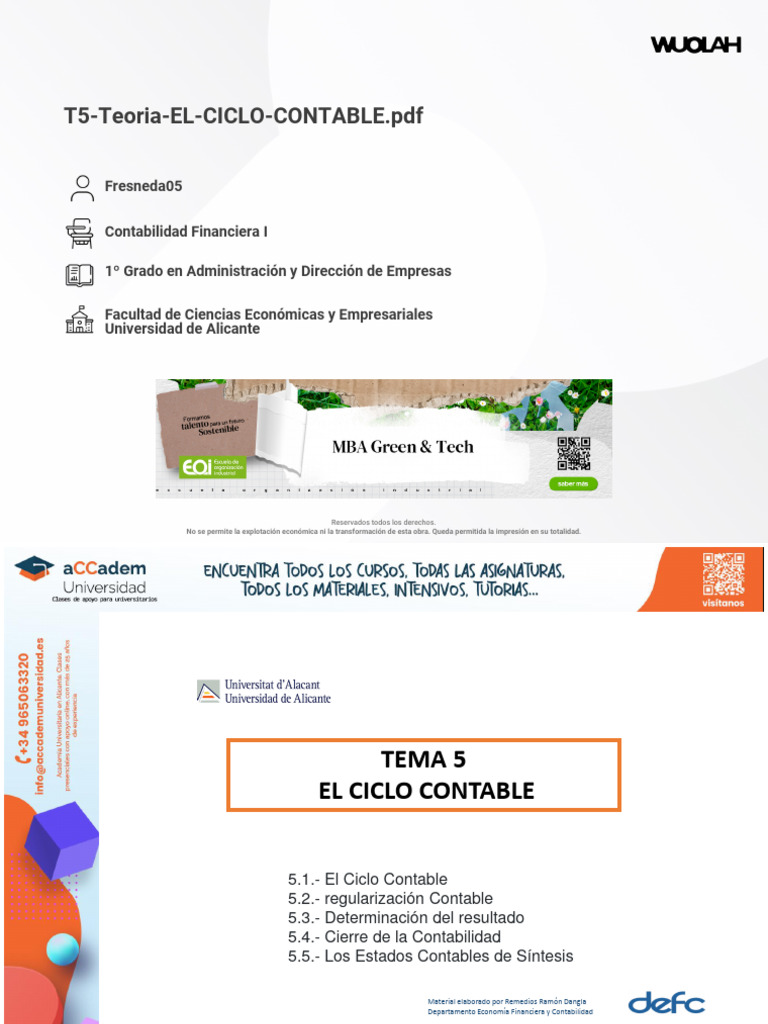 Ciclo Contable: Conceptos y Fases | PDF | Contabilidad | Derecho ...