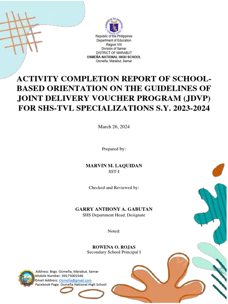 Acr JDVP Orientation 202-2024 | PDF