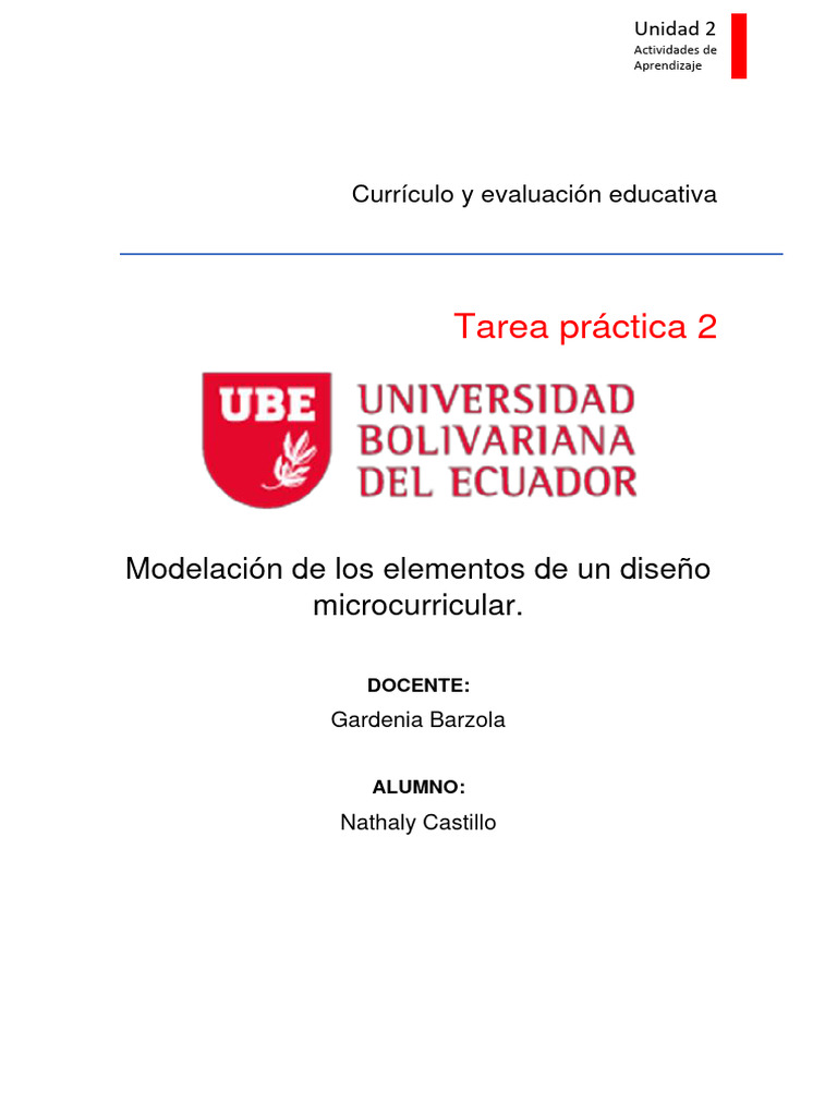 Tarea Práctica N°2 | PDF | Plan de estudios | Aprendizaje