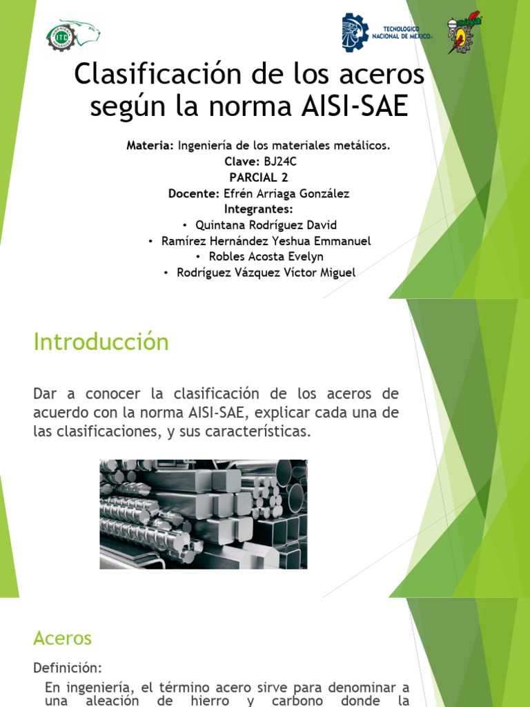 Clasificacion Aceros | PDF | Acero | Aleación