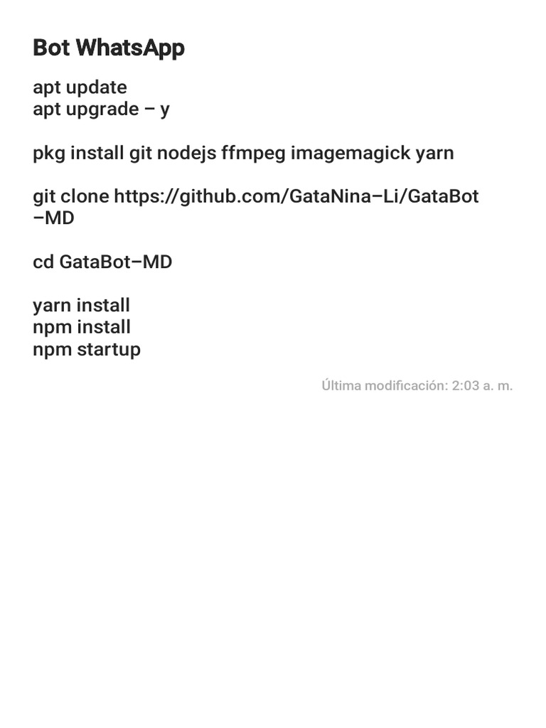 Bot Gata What Sapp | PDF