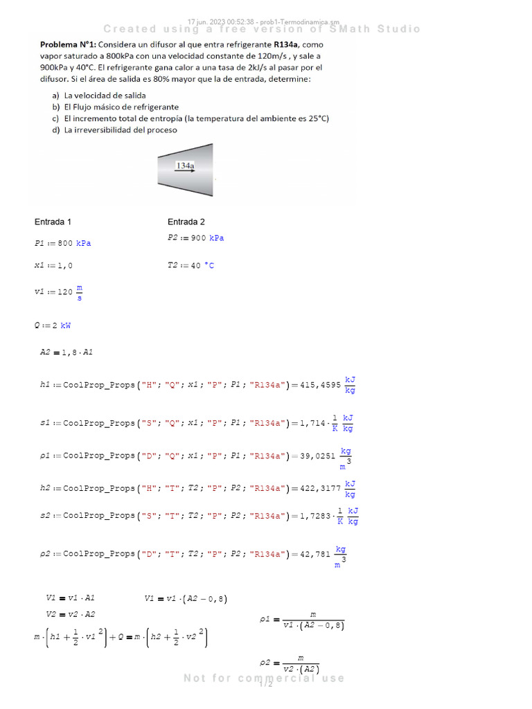 Problema2 1semestre2023 Termodinamica | PDF | Ciências e Matemática