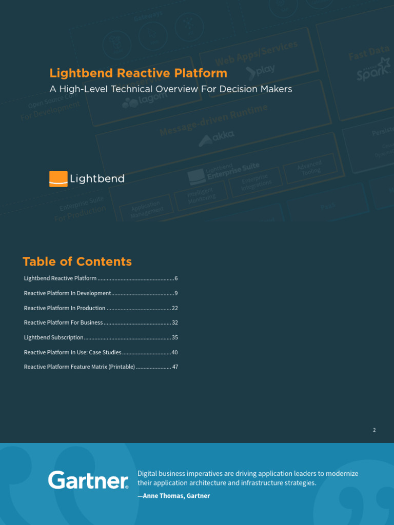 COLL Lightbend Reactive Platform Infoguide REV | PDF | Apache Spark | Cloud Computing
