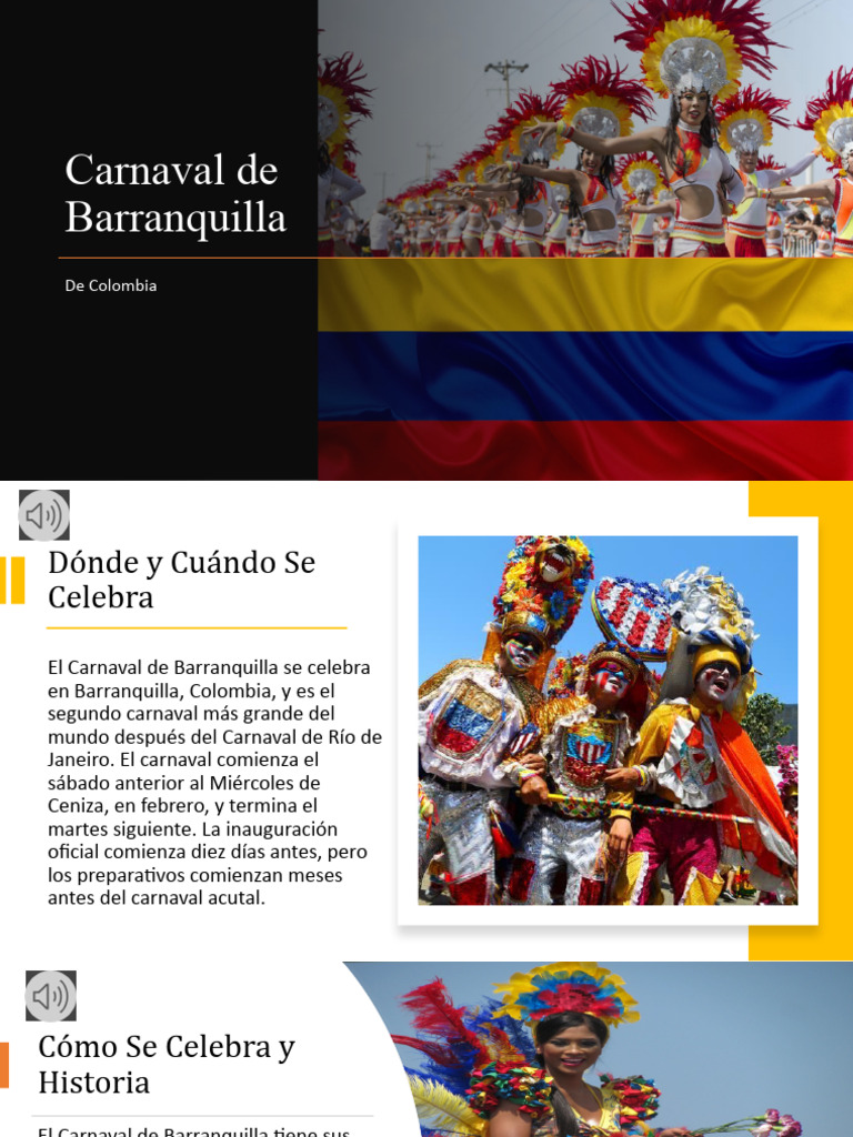 Spanish 3 Carnaval de Barranquilla Presentation | PDF