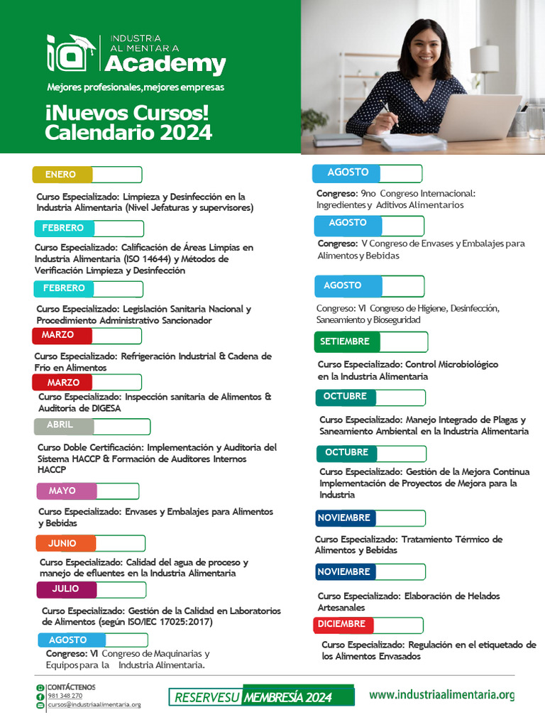 Calendario Anual 2024 Ia Academy | PDF | Industria de alimentos ...