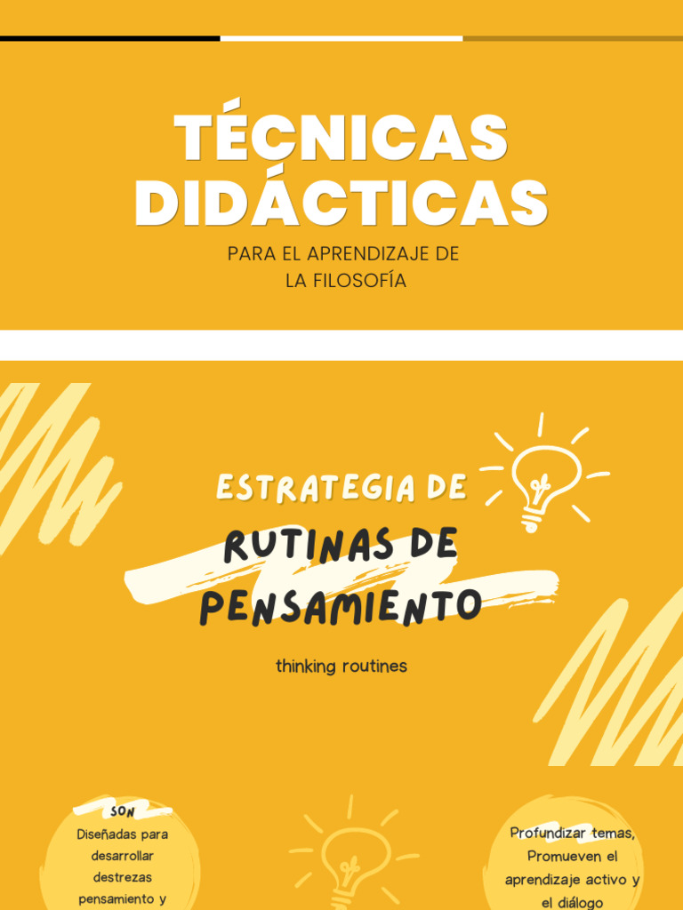 rutinas de pensamiento | PDF