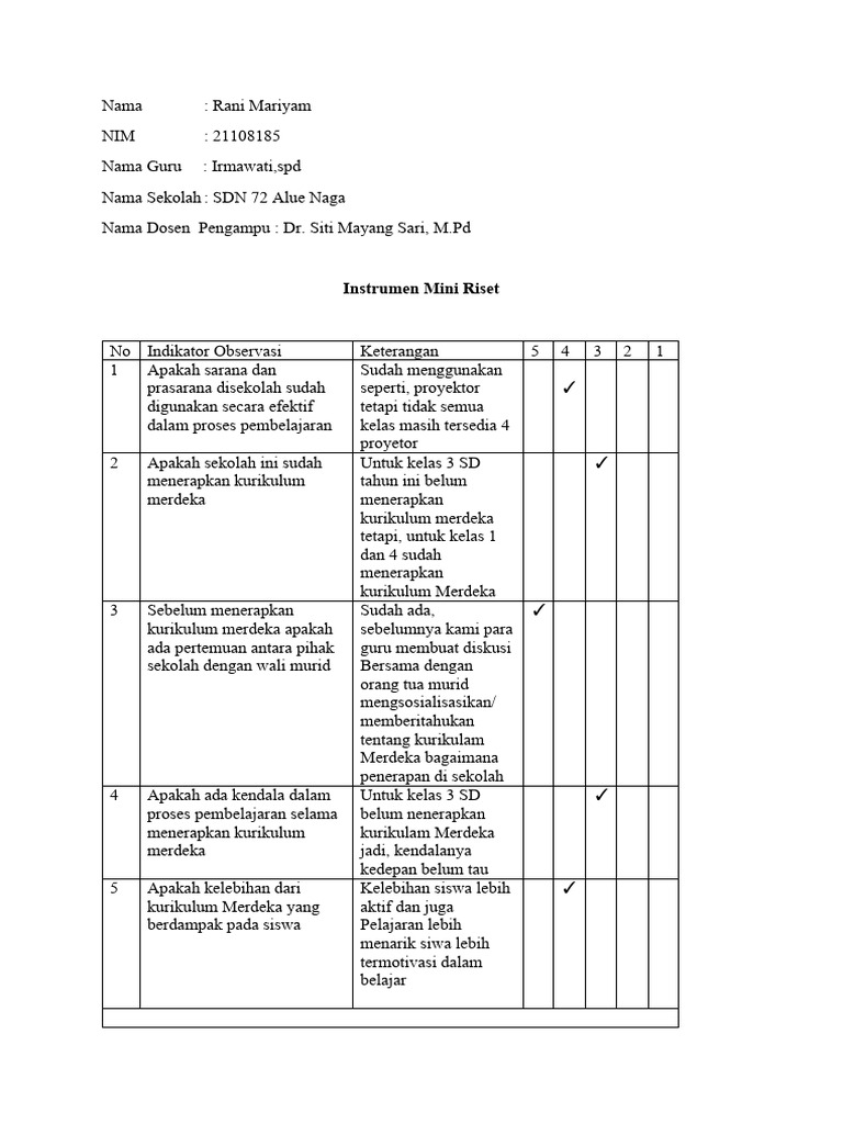 Laporan MBS | PDF | Karier & Perkembangan