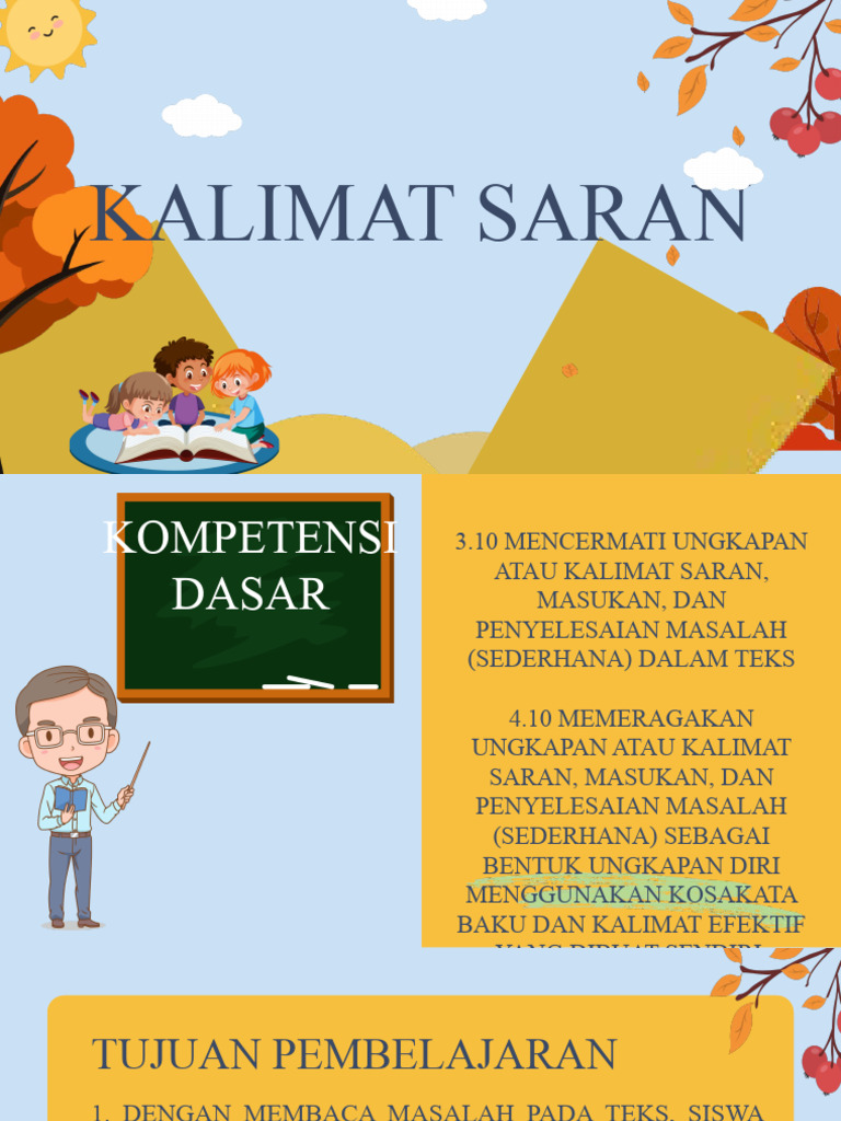 Contoh Kalimat Saran dalam Teks | PDF | Seni & Disiplin Bahasa