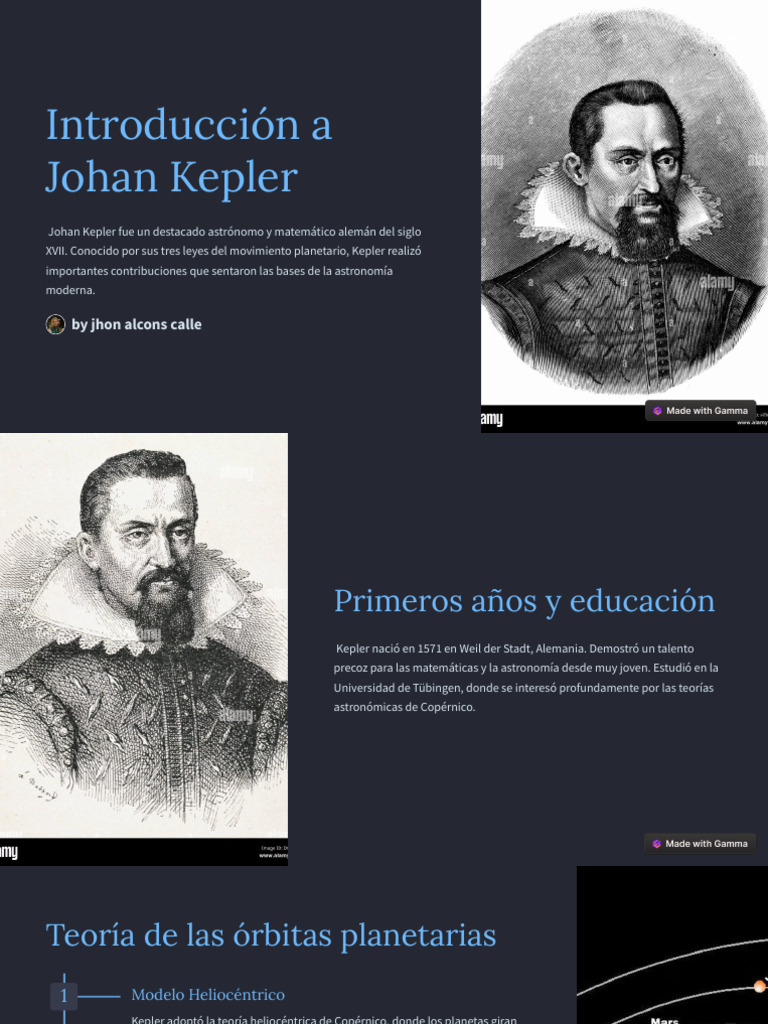 Legado de Johannes Kepler en Astronomía | PDF | Johannes Kepler | Orbita