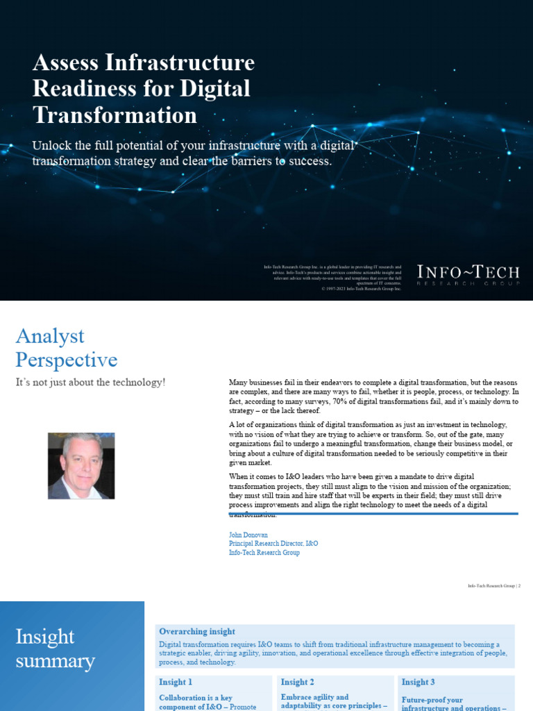 It Assess Infrastructure Readiness For Digital Transformation Storybo | Download Free PDF ...