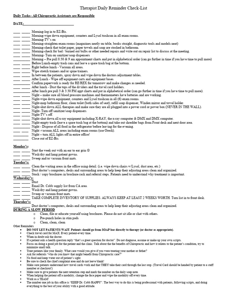 CA Checklist USE THIS ONE 042924 | PDF | Health Care | Medicine
