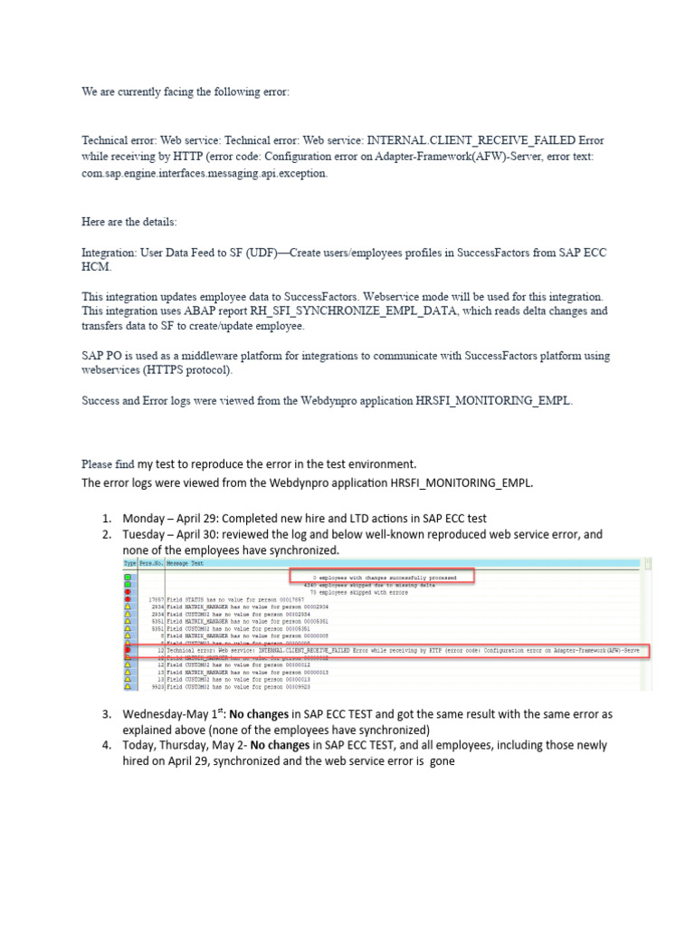 Test SAP ECC Employee Data Synchronization With SF LMS | PDF | Computers