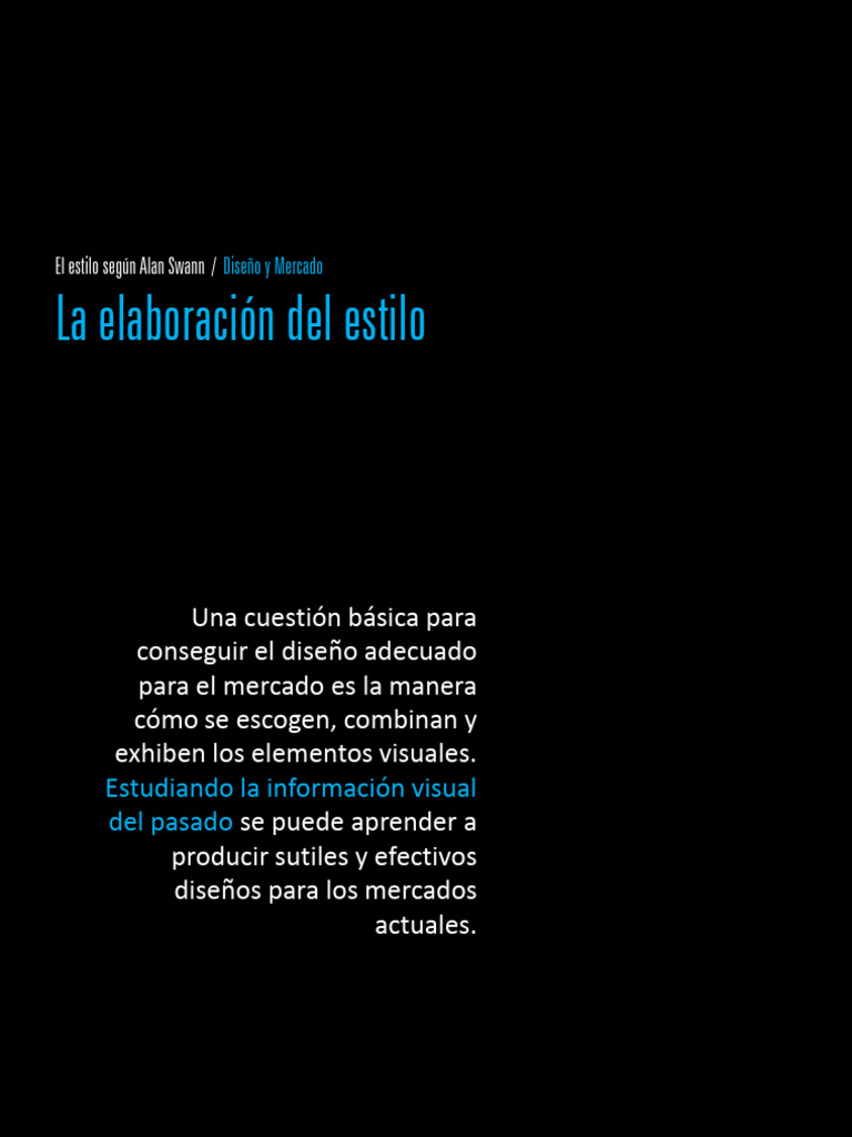 Estilo y Diseño según Alan Swann | PDF | Diseño