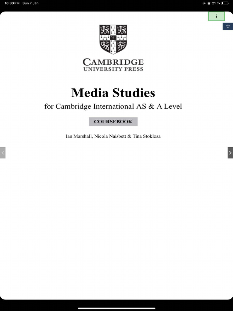 As A Media Studies Book | PDF