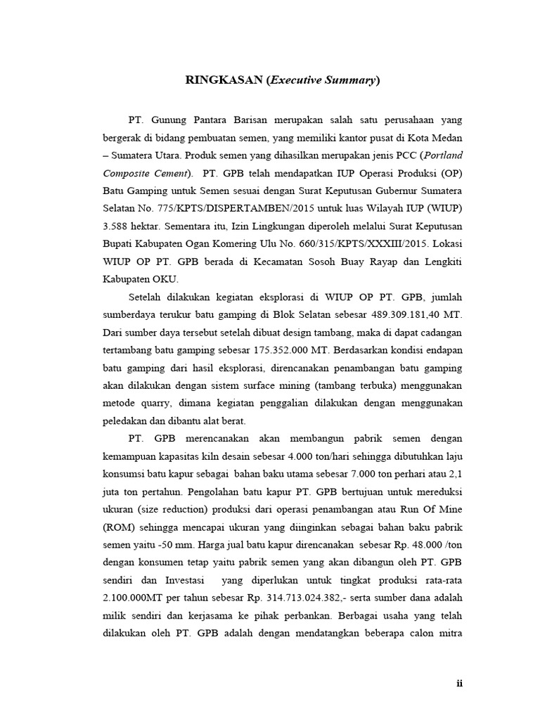 02 Ringkasan, Kata Pengantar, Daftar Isi, Tabel, Gambar, Lampiran | PDF