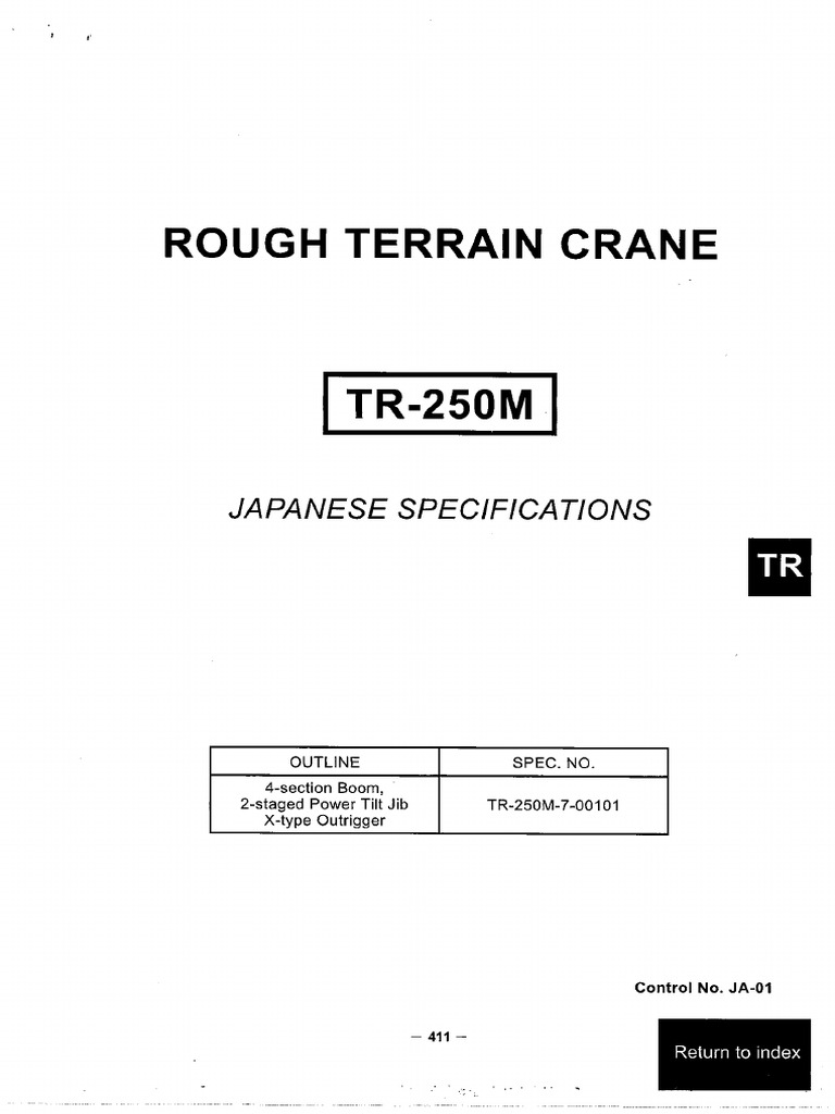 TR 250M Specification | PDF