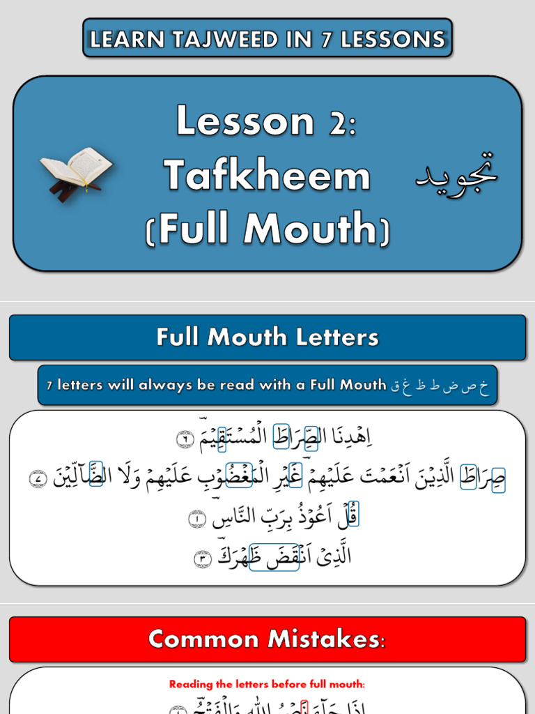 New Tafkheem Lesson 2 | PDF