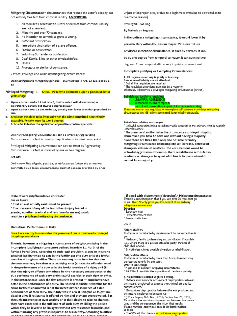 Mitigating Circumstance | PDF | Crimes | Crime & Violence