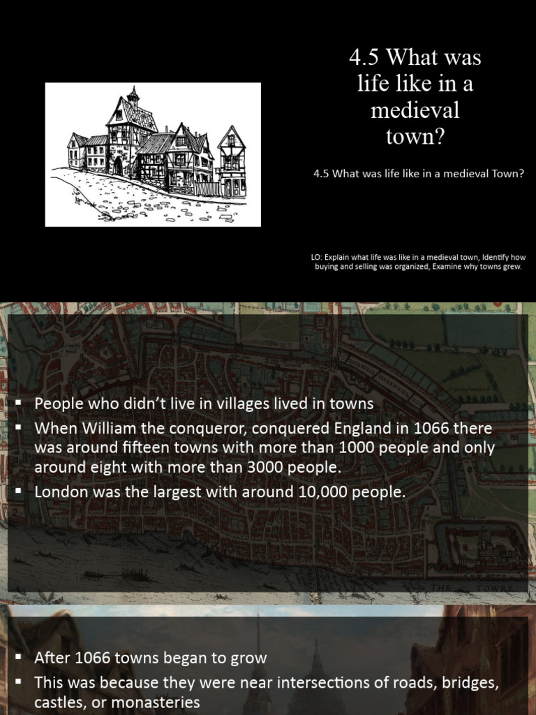 Life in Medieval Towns: Growth & Trade | PDF | Economies | Trade