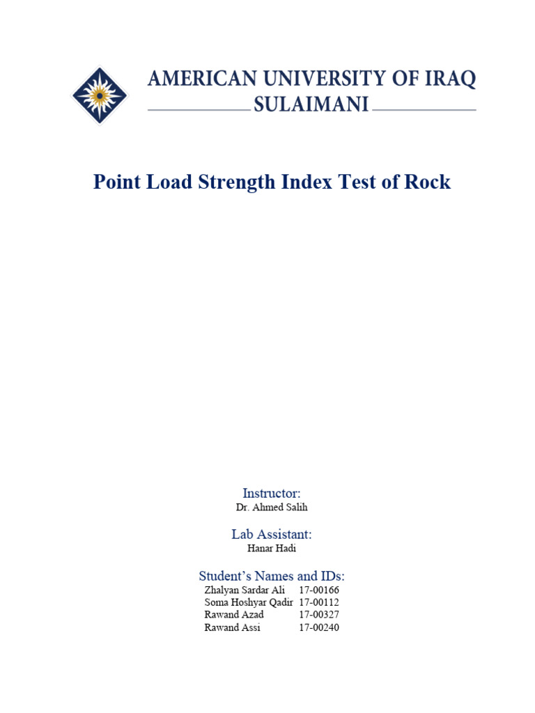 Rock Compressive Strength | PDF | Civil Engineering | Building Engineering