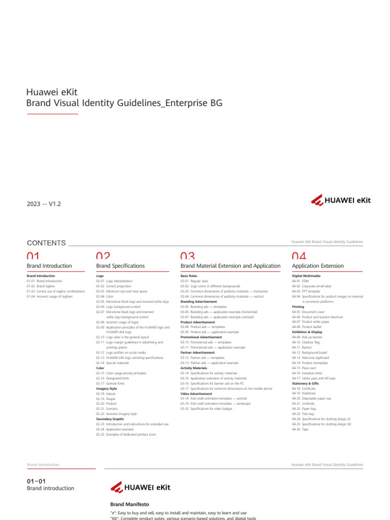 Huawei EKit Brand Visual Identity Guidelines - Enterprise BG-V1.2 ...