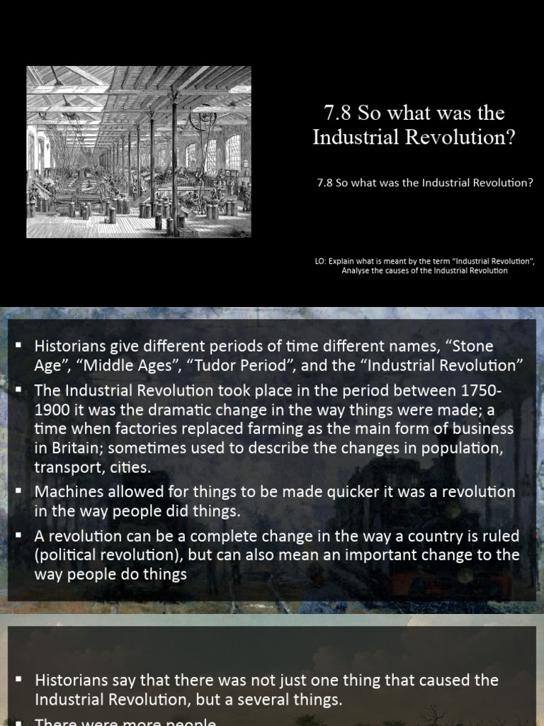 7.8 So What Was The Industrial Revolution | PDF | Industrial Revolution ...