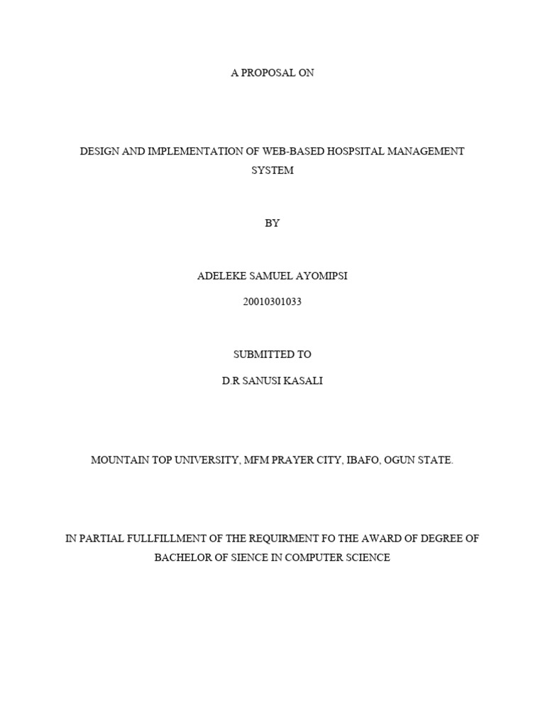 Adeleke Main | PDF | Databases | My Sql