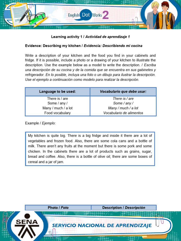 Evidence Describing My Kitchen | PDF | Food And Drink Preparation | Cooking