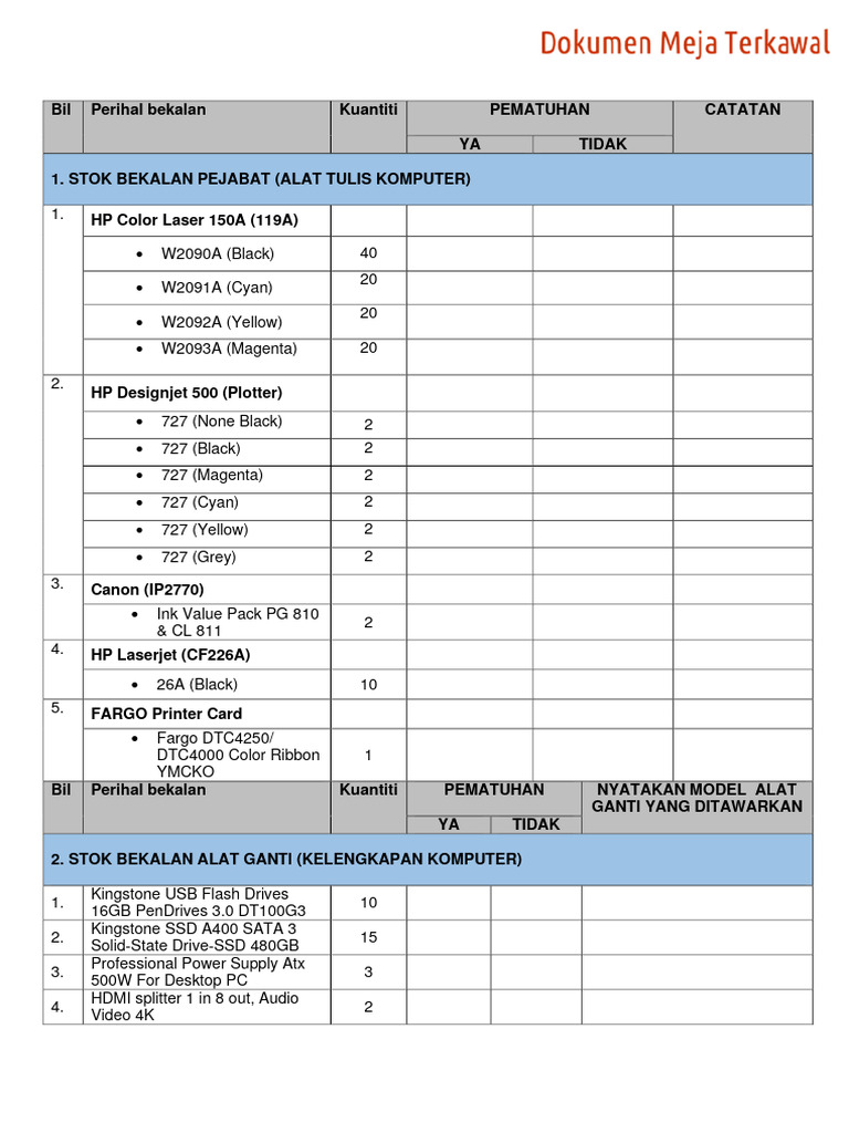 Dokumen Meja | PDF | Personal Computers | Computer Engineering