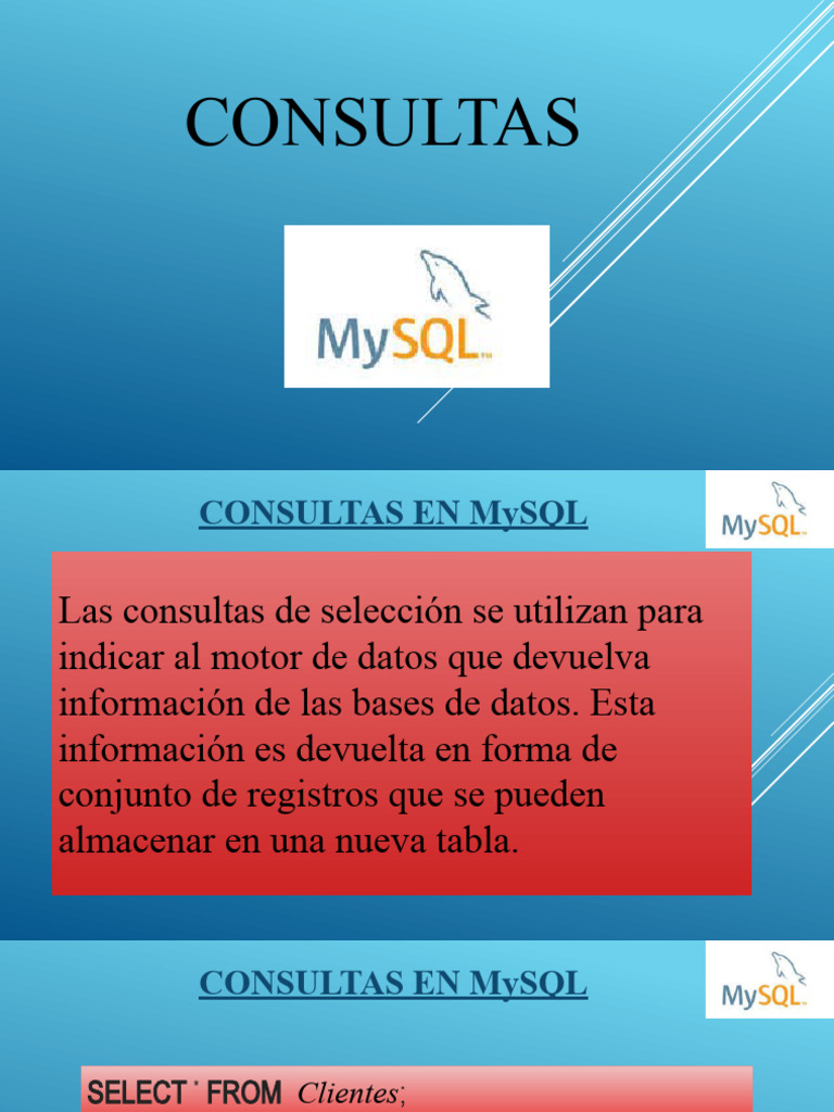 Consultas 1 Mysql | Descargar gratis PDF | Mi sql | Bases de datos