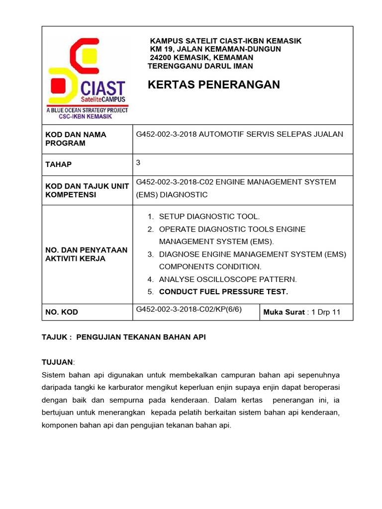 Contoh Format Kertas Penerangan | PDF