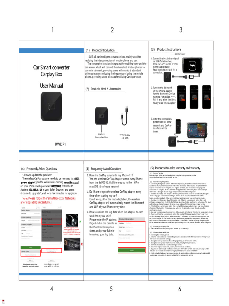 Car Smart Converter Box User Manual | PDF | Ios | Information Appliances