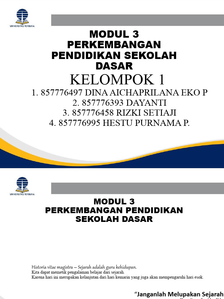 Perspektif Pendidikan Di SD Modul 3 KB 1 Dan KB 2 Fix | PDF