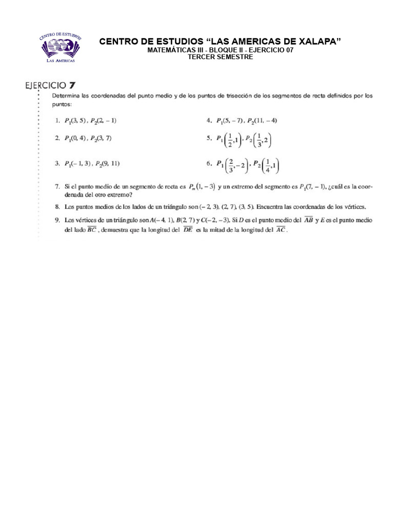 Ejercicio 07 - Matematicas III | PDF