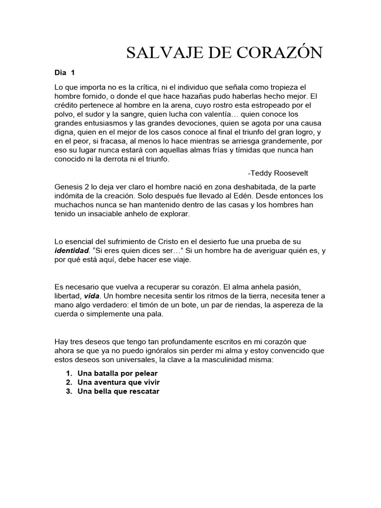 Salvaje de Corazón | Descargar gratis PDF | Amor | Víspera