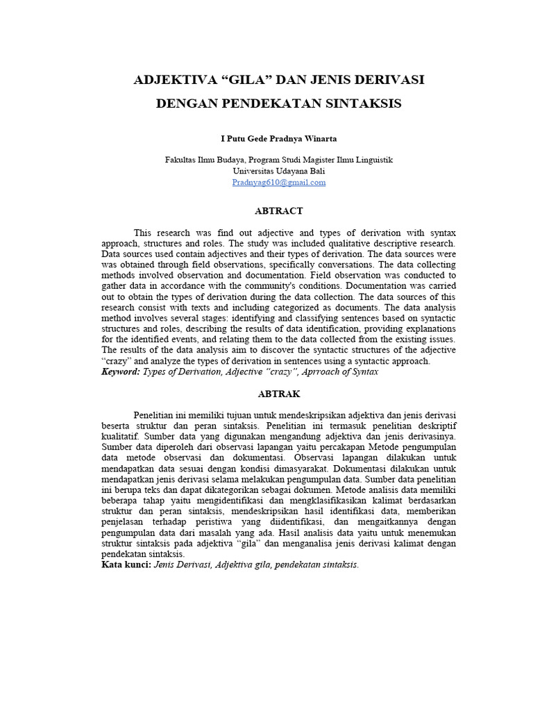 I Putu Gede Pradnya Winarta (Syntax) | PDF