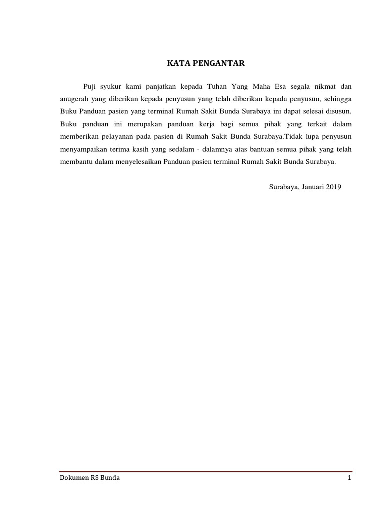 Panduan Pasien Terminal | PDF